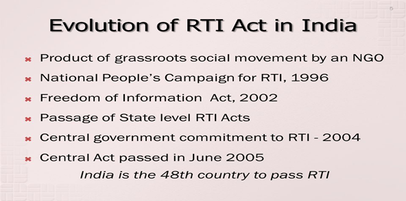 Challenges to the efficacy of RTI Act